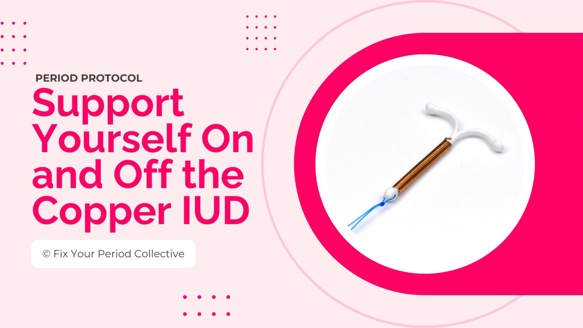 Support Yourself On And Off The Copper Iud Protocol Fix Your Period Collective